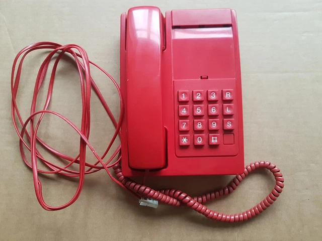 VINTAGE BT Vanguard Retro Red push button phone - TELE 4001AR with BT ...