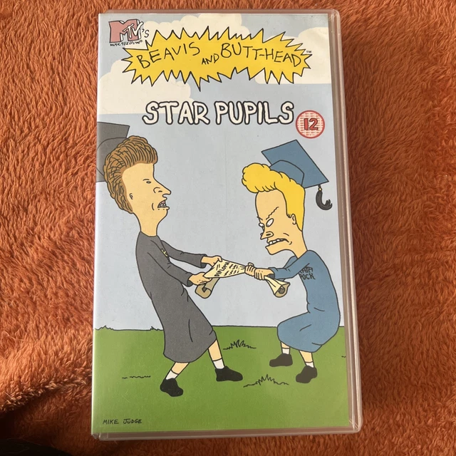 BEAVIS AND BUTT-HEAD star pupils mtv UK VHS Mike Judge Rare collectible ...