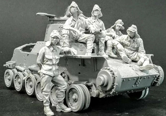 1/35 SCALE WW2 Japanese Tank Crew Resin Model Kit (5 Figures) WWII £41. ...