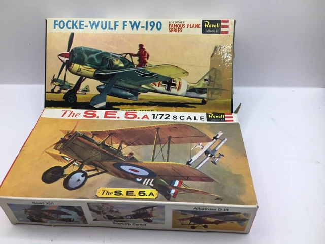 REVELL VINTAGE FOCKE Wulf Fw190 & The Se 5A Model Kits 1.72 Scale £39.99 - PicClick UK
