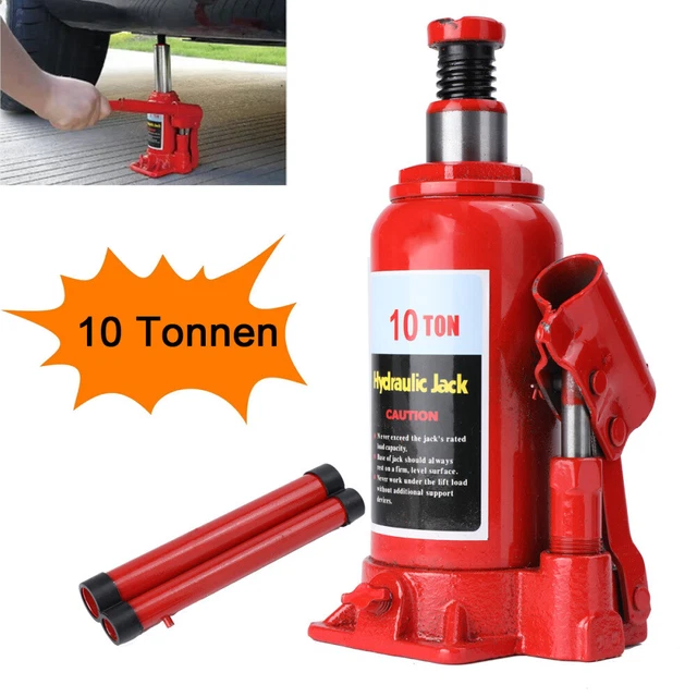 10 TONNEN STEMPELWAGENHEBER Hydraulikheber Vertikaler Wagenheber Stempelheber de EUR 35,70 ...