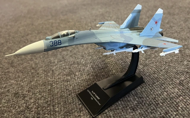 SU-27P FLANKER RUSSIA SOVIET 1/100 Scale Diecast Aircraft Model NEW ...