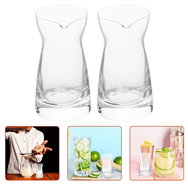 2 PCS COFFEE Jug Glass Tea Pitcher Dressing Container Creamer Small $36 ...