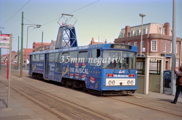 BLACKPOOL TRANSPORT CENTENARY TRAM 647 BISPHAM 1992x 35mm NEGATIVE ...