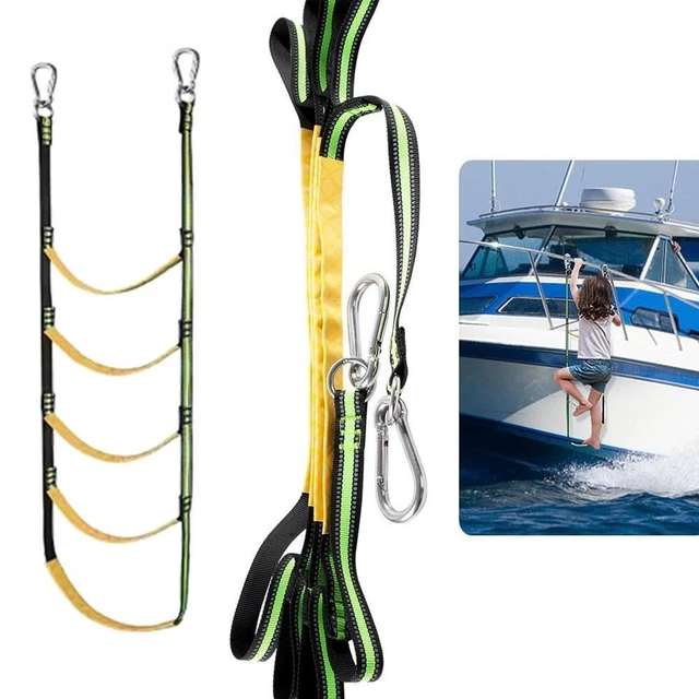 BOAT ROPE LADDER,PORTABLE Boat Rope Ladder Extension for Fishing ...