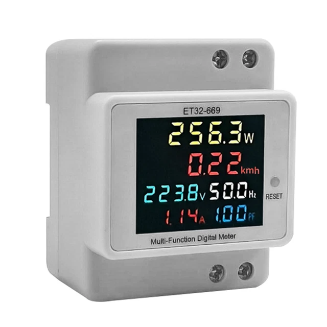 SMART ELECTRICITY USAGE Monitor 220V Energy Meter Tester with Memory ...