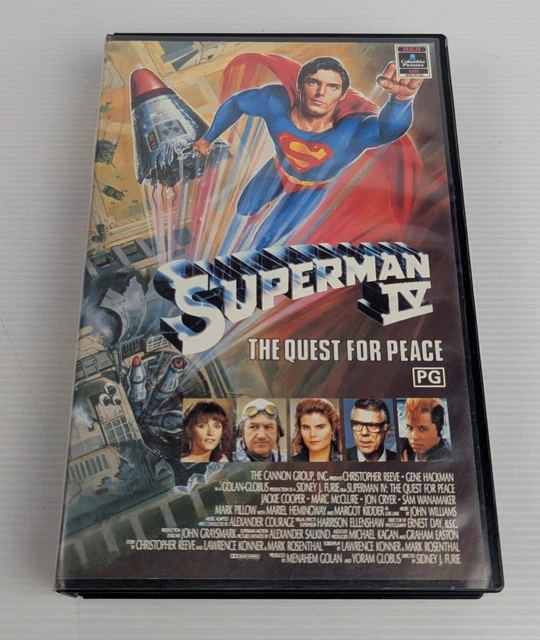 SUPERMAN IV: THE Quest For Peace 1987: Christopher Reeve - VHS Tape ...