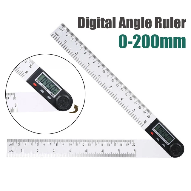 8& ELECTRONIC DIGITAL Angle Finder Protractor Ruler Measuring Tool G4T2 ...