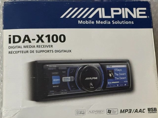 AUTORADIO ALPINE IDA-X100 Controller CD MP3 USB Lettore Stereo Aux-In ...