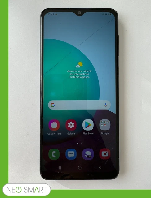 SMARTPHONE - SAMSUNG A02 - SM-A022G - 32 GO - Vitre cassée EUR 45,00 ...