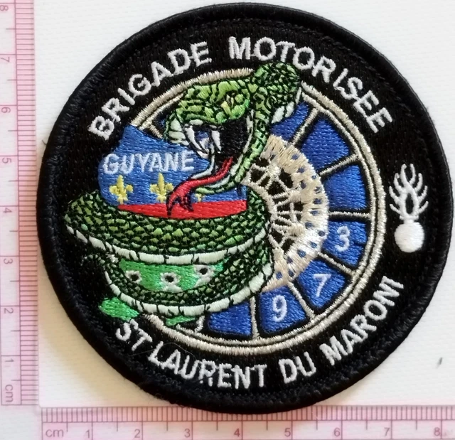 ECUSSON POLICE GENDARMERIE Patch Badge Guyane 973 Bmo St Laurent Maroni ...