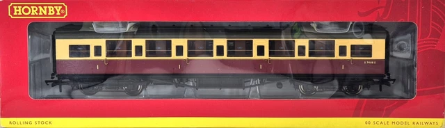 HORNBY R4344B MAUNSELL Corridor 1st Class Coach S7408S BR Carmine ...