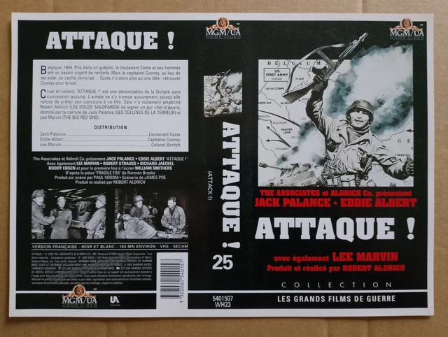 JAQUETTE VHS - Attaque - Vhs Sleeve - Jack Palance - Lee Marvin EUR 5,00 - PicClick FR