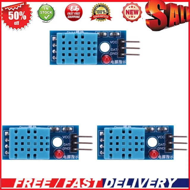 3.3V-5V DHT11 SENSOR Module DHT11 Digital Humidity Sensor 3-Wire Ultra ...