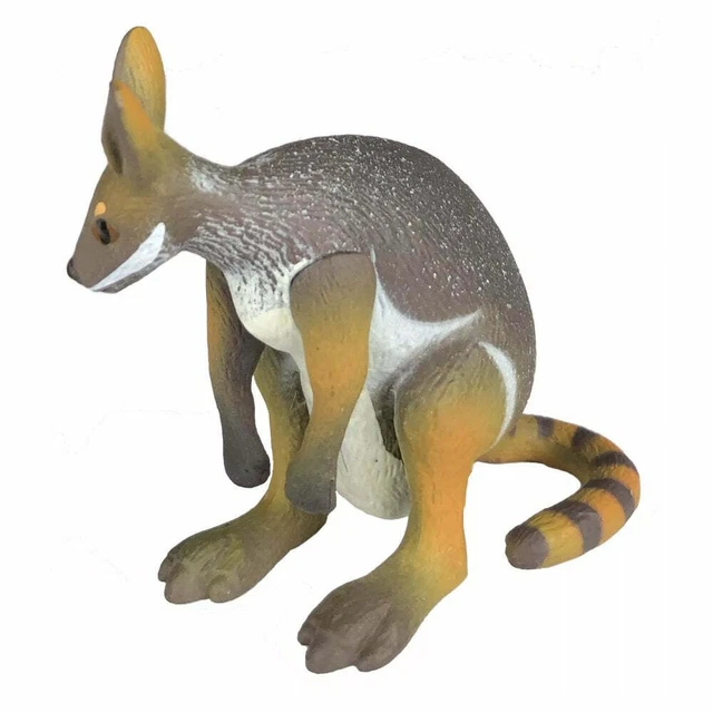AUSTRALIAN ANIMALS - Rock Wallaby - wild life animal replica figure $4. ...