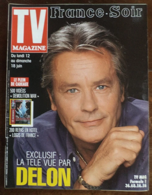 MAGAZINE &TV MAGAZINE FRANCE SOIR" 1995 Alain DELON - Greta SCACCHI ...