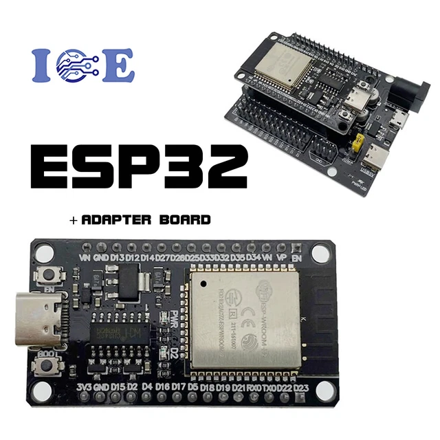 ESP32 CH340C USB Type-C Development Board Wifi+Bluetooth + Adapter ...