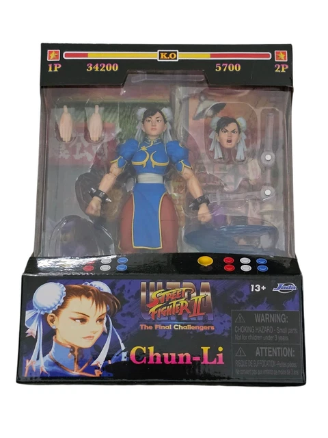 JADA TOYS STREET Fighter II action figure Final Challengers Chun Li NEW ...