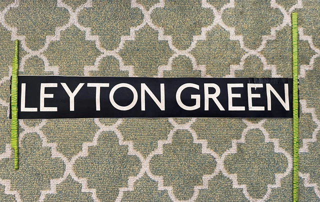 RARE VINTAGE LONDON Transport Bus Destination Blind Dms “Leyton Green ...