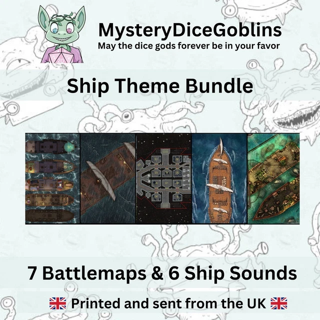 DND SHIP BATTLE Map Bundle £2.00 - PicClick UK