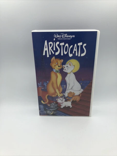 VHS WALT DISNEY Meisterwerk Aristocats 75 Minuten Kassette Hologram PAL ...