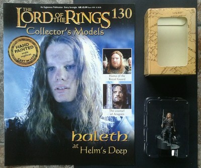 LOTR COLLECTORS MODELS #130 Haleth at Helms Deep Boxed & Magazine ULTRA ...