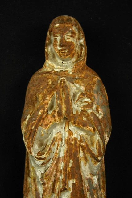 VIERGE MARIE EN fonte Virgin Mary on cast iron 29 cm 2 kg vers 1950 ...