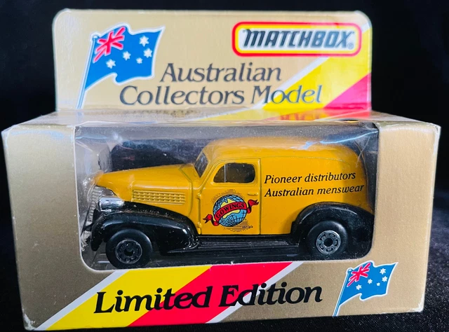 MATCHBOX DIECAST CHEVY Sedan 1939 Australian Collectors Model "Gowings ...
