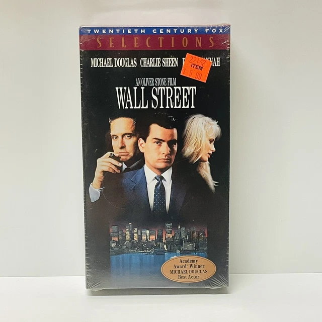WALL STREET (VHS, 1996) Michael Douglas - Charlie Sheen - Sealed ...