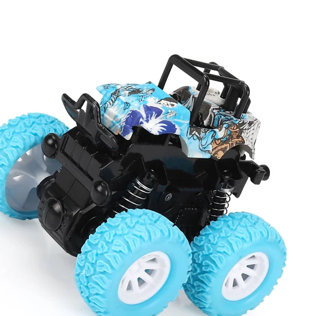 (BLUE)MINI INERTIA FOUR Wheel Drive Off Road Vehicle Children Toy Off ...
