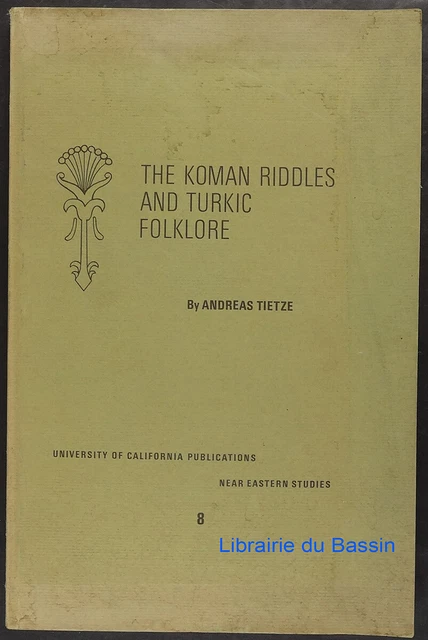 1966 THE KOMAN Riddles and Turkic Folklore Andreas Tietze £50.37 ...