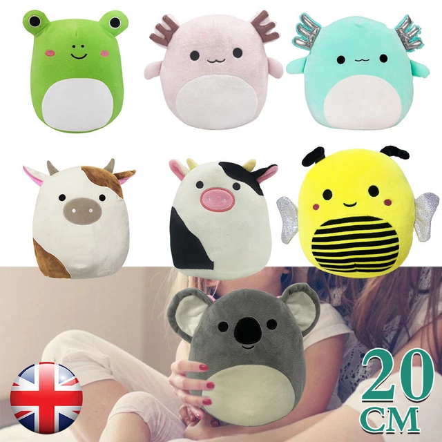 SQUISHMALLOWS CONNOR THE Cow Plush Toy Cuddle & Squeeze Soft Doll Kid ...