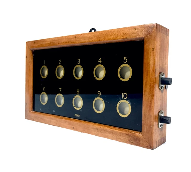 ANTIQUE OAK WOODEN Servants Bell Board / Butlers Call Indicator / c1920 ...