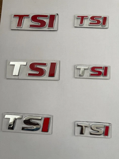 TSI EMBLEM FOR VW Polo Rear Easy-Stick Badge Genuine High-Quality UK £9 ...