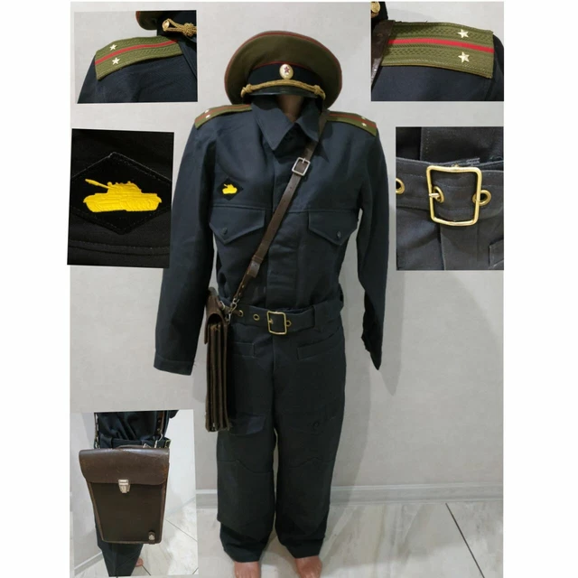 SOVIET VINTAGE MILITARY Uniform Officer Tank Commander Original USSR £ ...