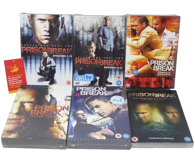 PRISON BREAK COMPLETE Seasons 1-5 DVD Collection All New Sealed BP14 £6 ...