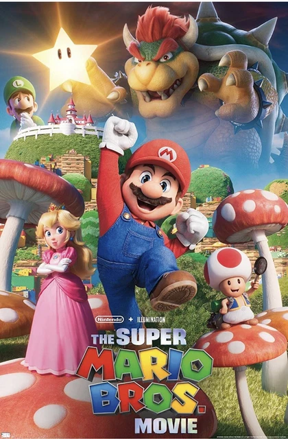SUPER MARIO BROS Movie Princess Peach Mushroom Kingdom Poster 11x17 REPRINT £11.31 - PicClick UK