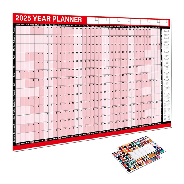 SCHOOL YEAR CALENDAR for Teachers 2025 Wall Students Annual with ...