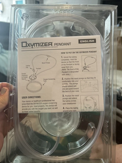 OXYMIZER PENDANT DISPOSABLE oxygen-conserving device cannula w/ tubing ...