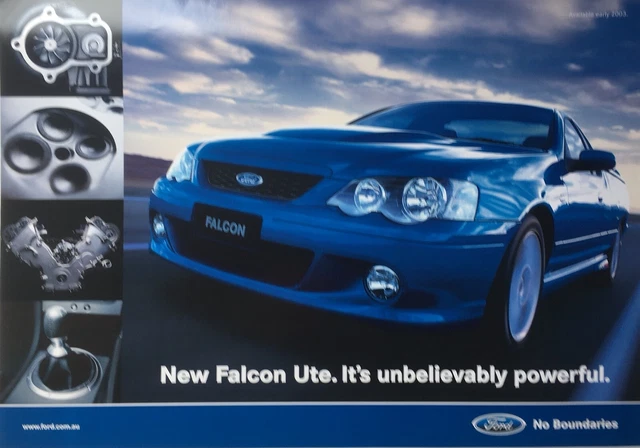 FORD FALCON BA XR8 V8 Ute Poster See also XR Brochure listed $18.00 ...