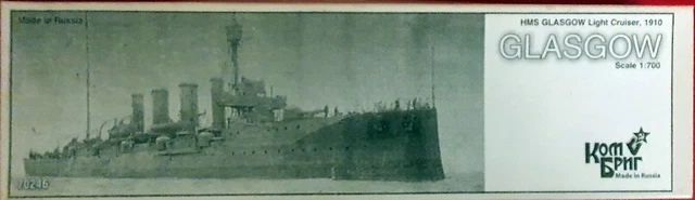 COMBRIG 1:700 LIGHT Cruiser HMS Glasgow 1910 Model Kit £42.00 - PicClick UK