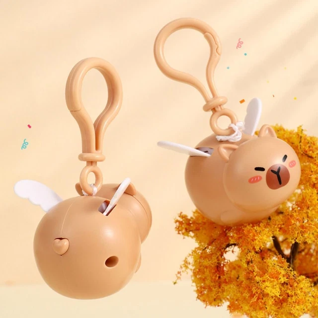 KAPIBARA FLYING CAPYBARA Keychain Kawaii Pull String Capibara Keyring ...