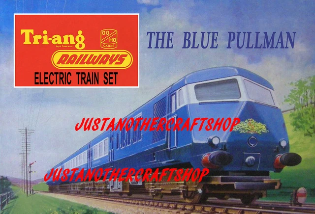 TRIANG HORNBY RAILWAYS The Blue Pullman 1964 Poster A3 Größe Anzeige ...