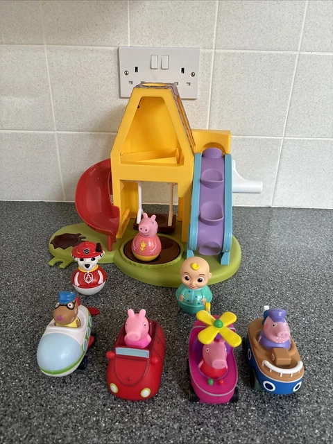 PEPPA PIG WEEBLES Wind And Wobble Tree Playhouse Swing Slide Figures ...