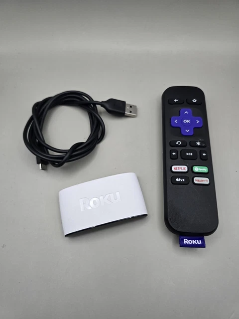 ROKU EXPRESS 3930X White HD Media Movie TV Streaming Device with Remote ...