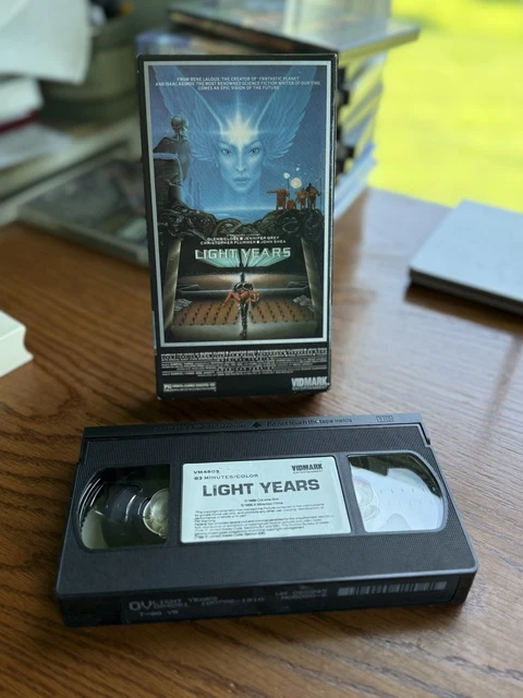 LIGHT YEARS VHS RARE Animation Scifi Horror 80's Isaac Asimov Vidmark ...