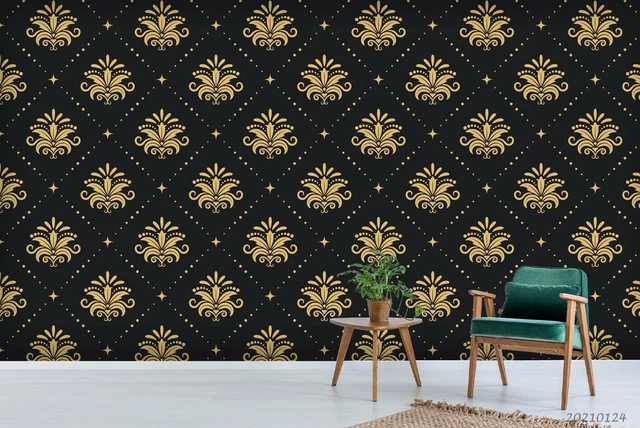 3D ROYAL PATTERN Wallpaper Wall Mural Removable Self-adhesive ...