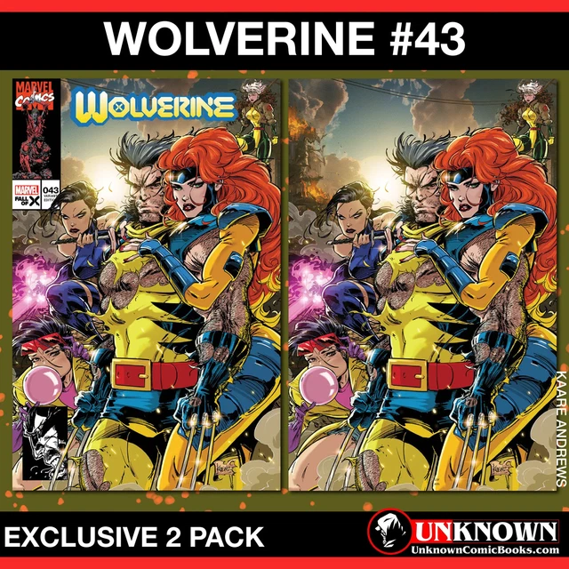 [2ER PACK] WOLVERINE 43 UNBEKANNTE COMICS KAARE ANDREWS EXKLUSIV VAR ...
