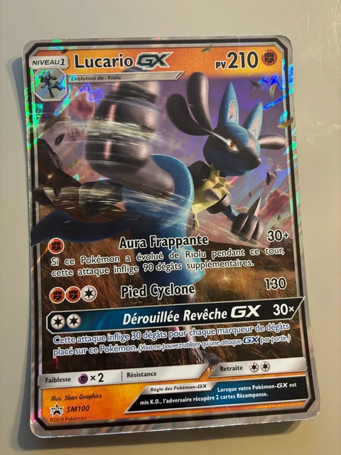 LUCARIO GX SM100 Carte Pokemon Promo Soleil Et Lune Near-Mint/Mint EUR ...