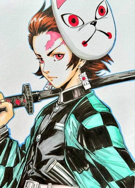 TANJIRO KAMADO, DEMON Slayer,fan art,drawing,markers,comics,painting ...